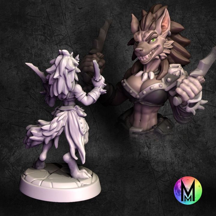 3D Printable Gnoll set - Gnoll Warband ( Gnoll Archers, Gnoll troops, Gnoll Leaders, Gnoll ...